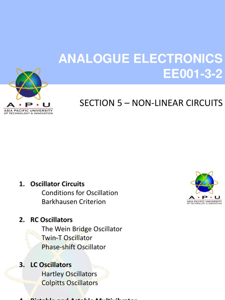 Section 5 - Non-Linear Circuits | PDF | Electronic Oscillator ...