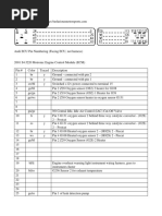 Bosch Motronic ME7.5 1.8T AUM Pinout | PDF | Throttle | Ignition System