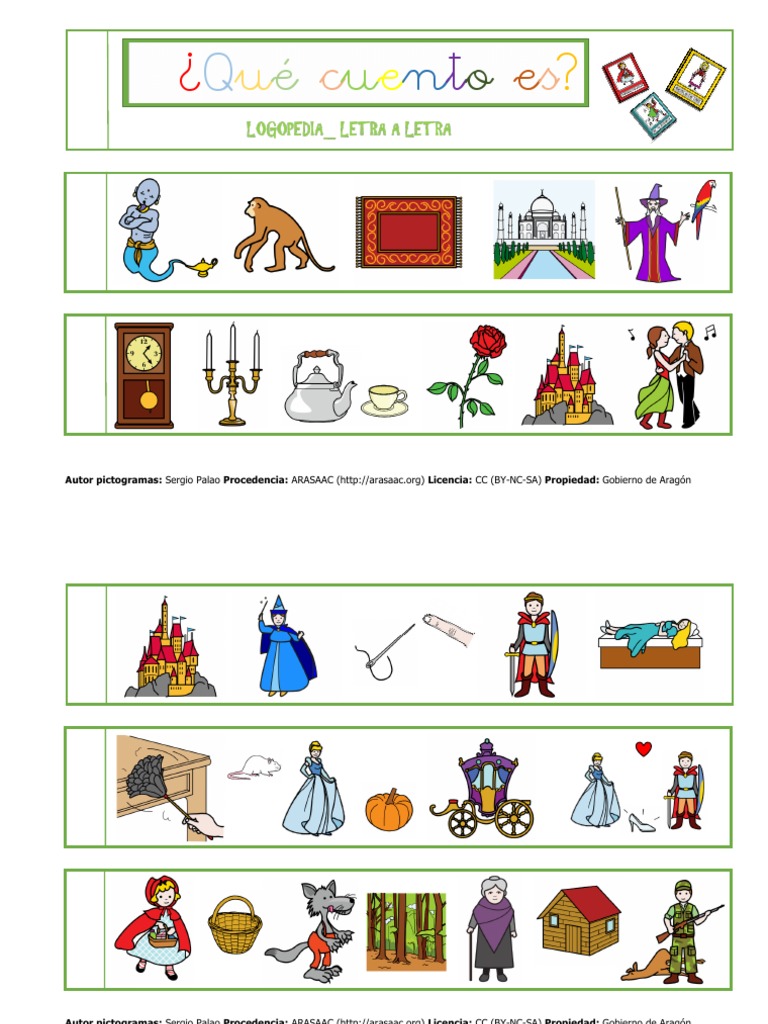 Cuentos con Pictogramas de Arasaac | PDF