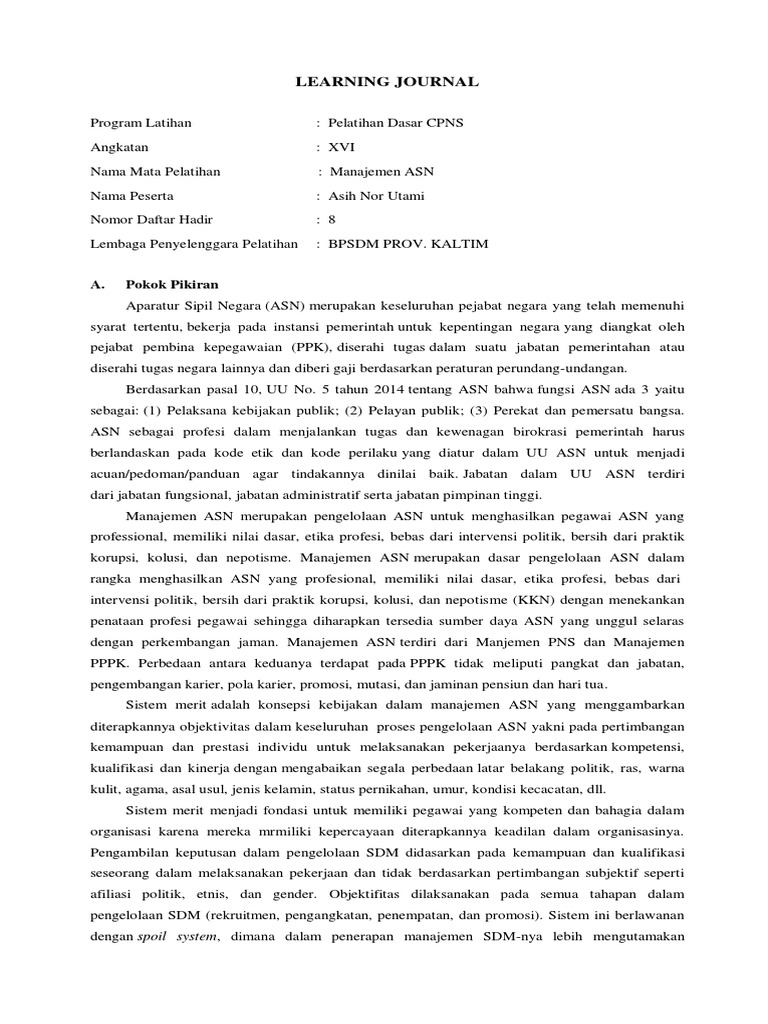 Learning Journal | PDF