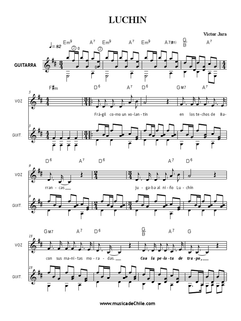 Luchin Victor Jara Guitarra | PDF | Organismos | Naturaleza