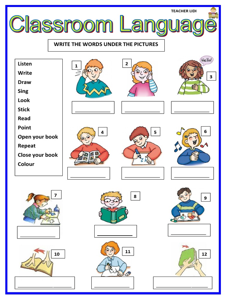 Classroom Language for Activities | PDF