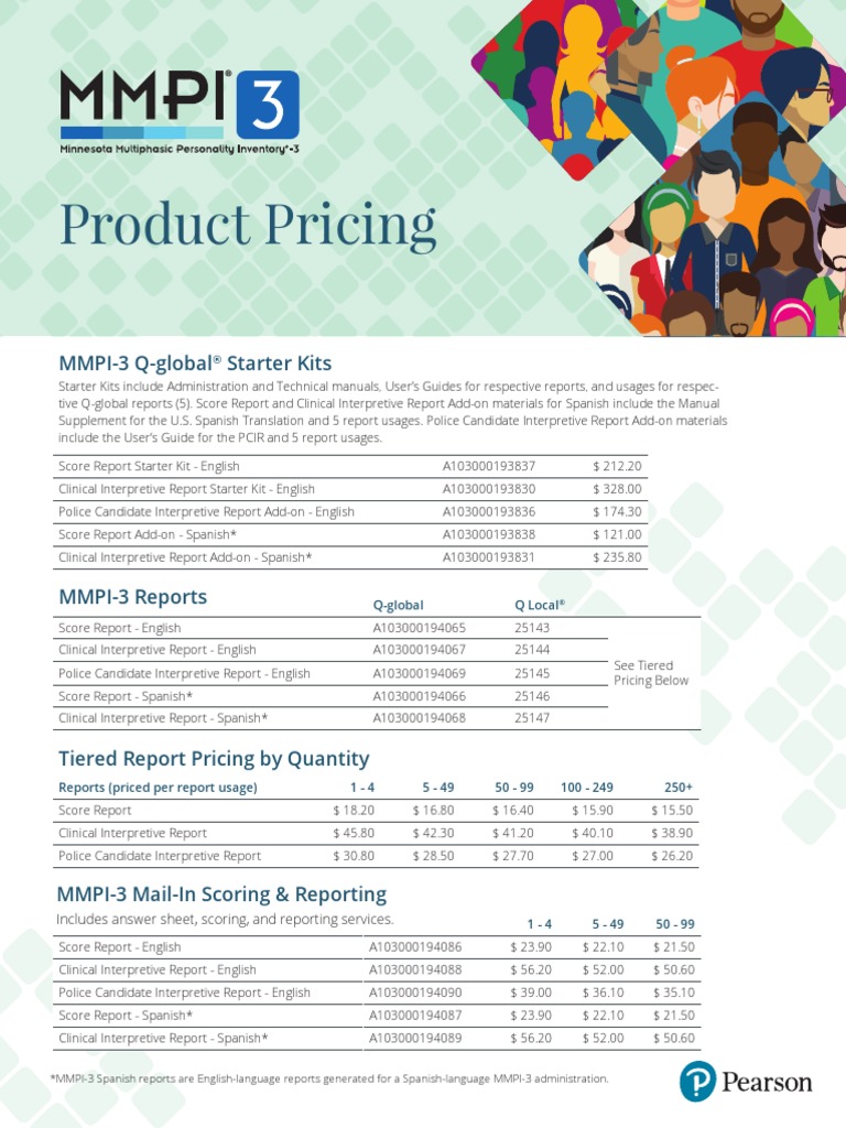 Product Pricing: MMPI-3 Q-Global Starter Kits | PDF | Computing | Business
