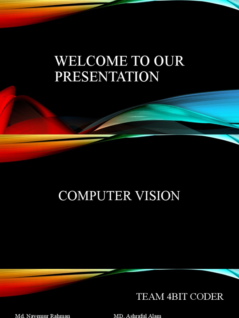 Computer Vision Presentation AI | PDF | Computer Vision | Deep Learning