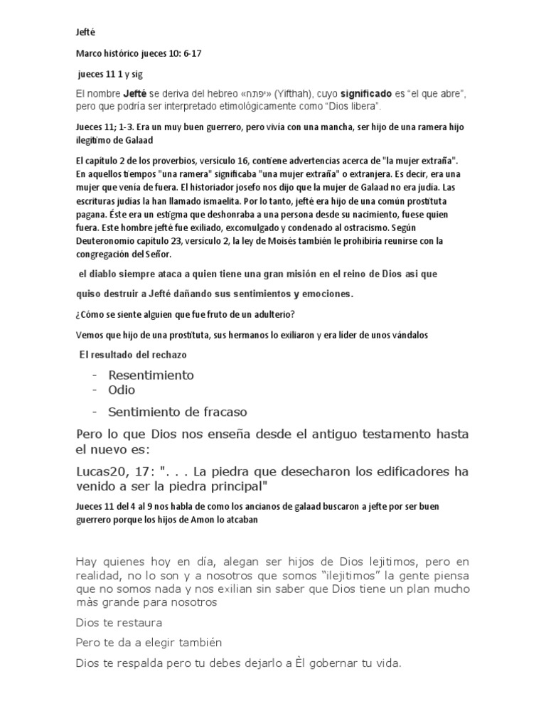 Jefté | PDF