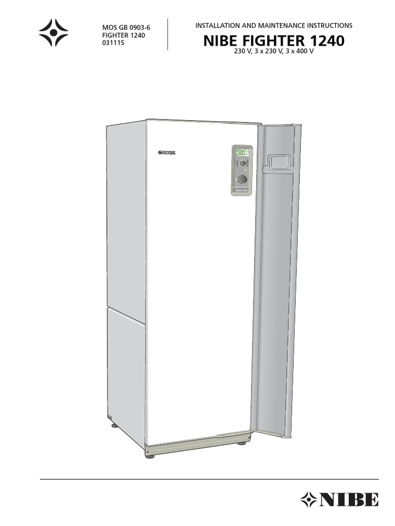 Nibe Fighter 1240 Manual | PDF | Water Heating | Heat Pump