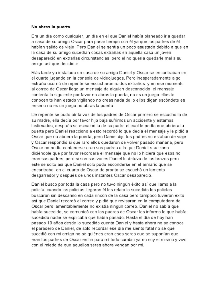 No Abras La Puerta | PDF