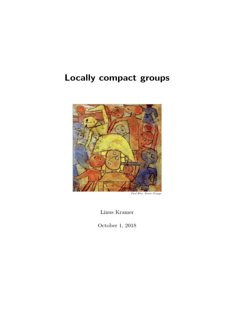 Locally Compact Groups | PDF | Group (Mathematics) | Metric Space