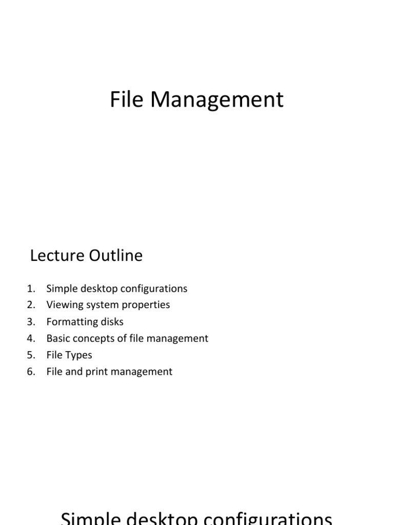 File Management | PDF | Computer File | Screenshot