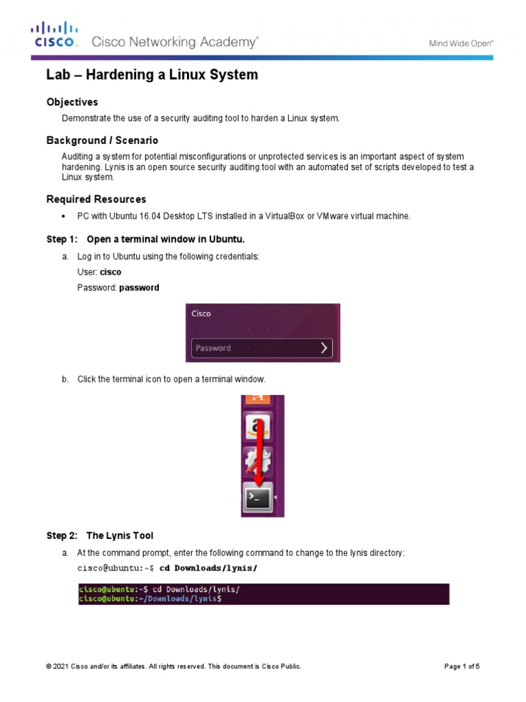 Lab - Hardening A Linux System | PDF | Linux | Operating System Families