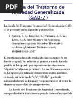 Cuestionario de Ansiedad Generalizada-7 (GAD-7) | PDF