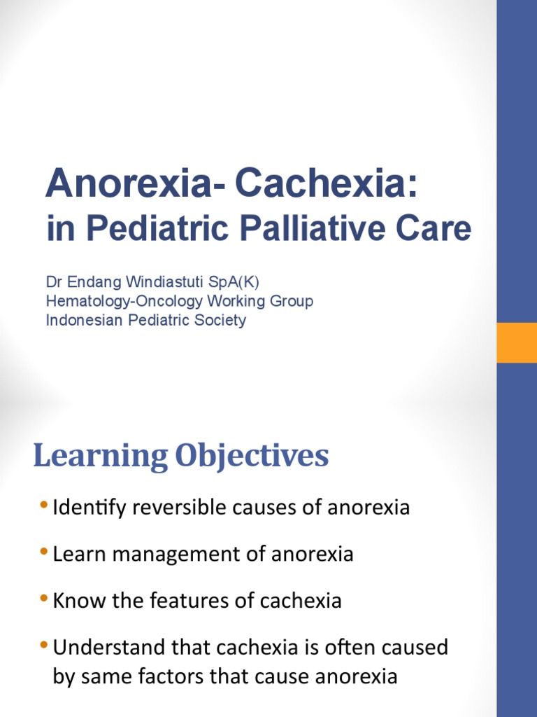 Anorexia - Cachexia in Pediatric Palliative Care | PDF | Nausea ...