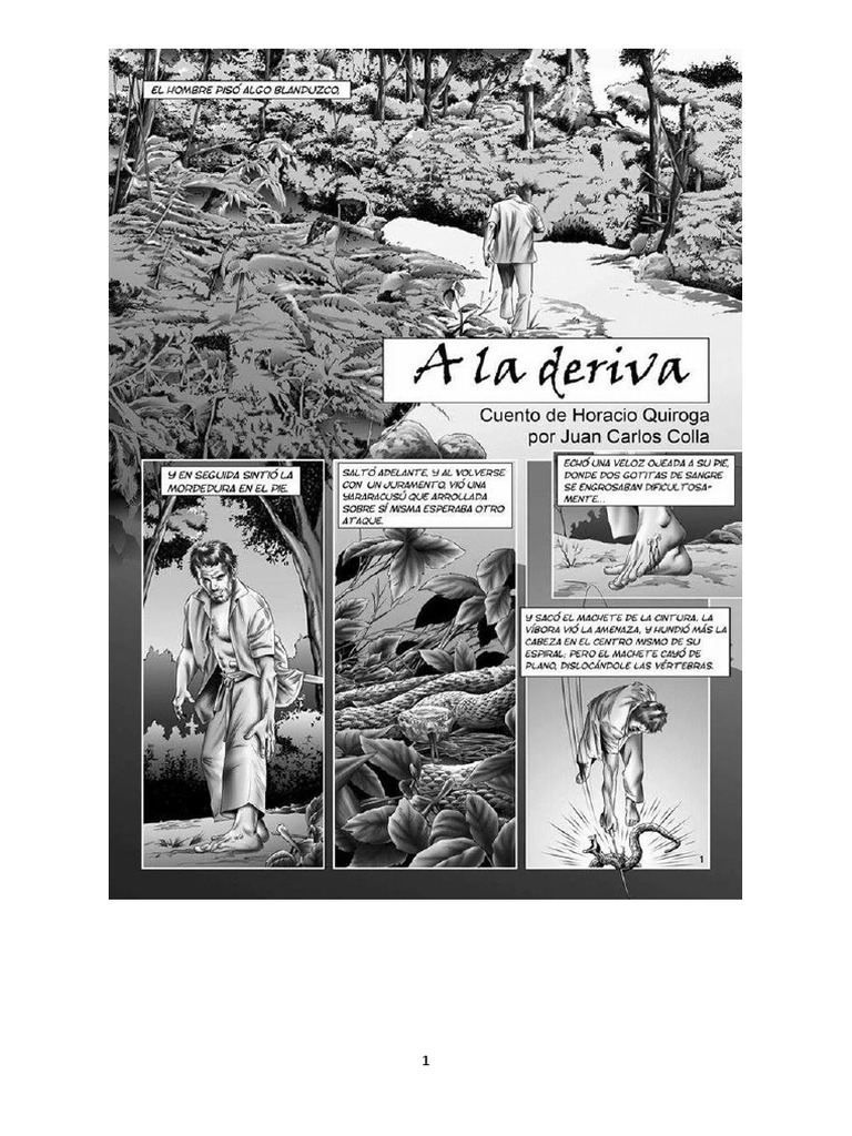 Horacio Quiroga - A La Deriva - Ilustraciones Juan Carlos Colla | PDF