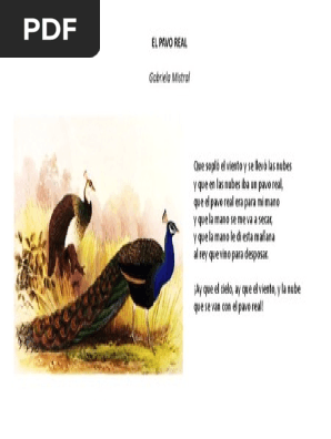 Poema De Mano De Pavo Para Imprimir