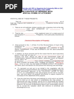 DEED OF SALE OF THE UNDIVIDED SHARE - Blank Format | PDF | Law And ...