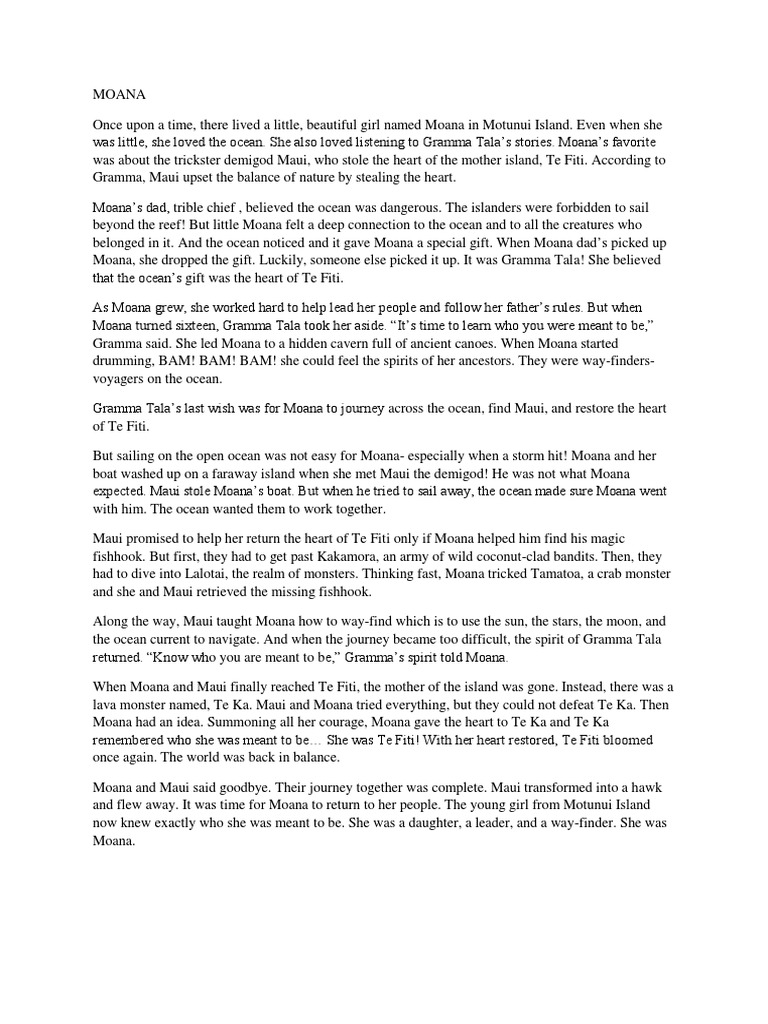 Moana Story Download Free Pdf Moana 2016 Film