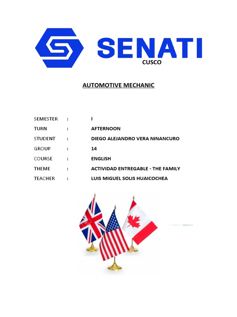 Actividad Entregable 1 Ingles - Senati | PDF