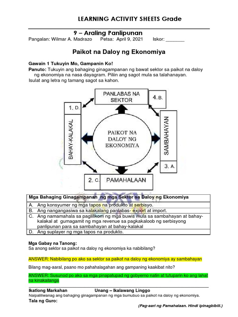 AP 3rd Grading | PDF