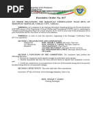 Executive Order No. 003 Creating BNC | PDF