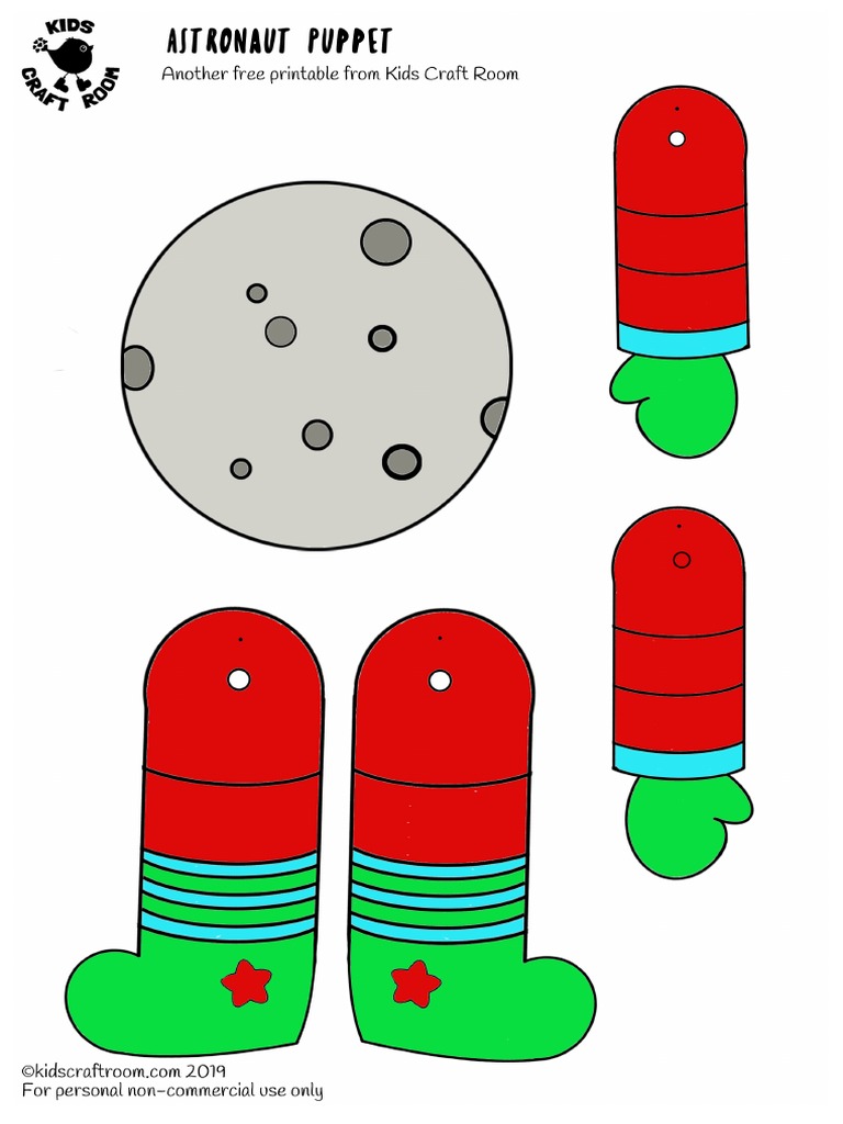 Microsoft Word - Printable Astronaut Puppet Template | PDF