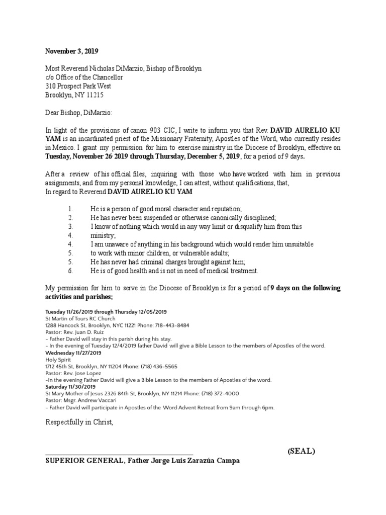 Affidavit - Letter of Suitability Template | PDF