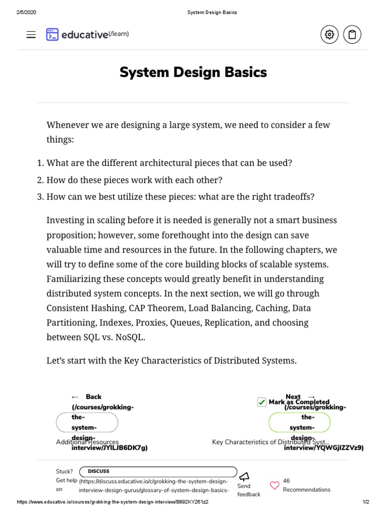 System Design Basics | PDF | Data | Information Technology