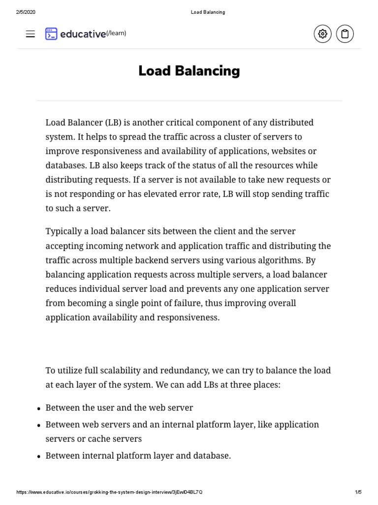 Load Balancing Pdf Load Balancing Computing Information Technology Management