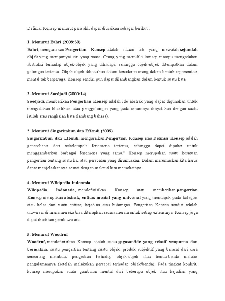 Definisi Konsep | PDF