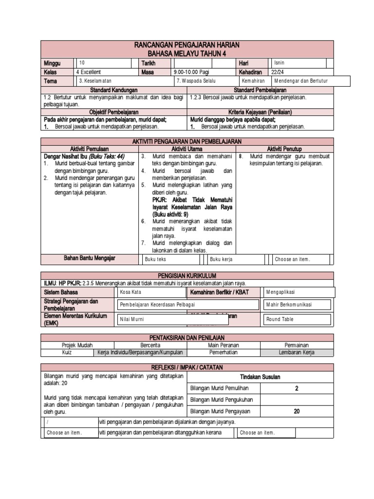 RPH BM T4 (M10) | PDF