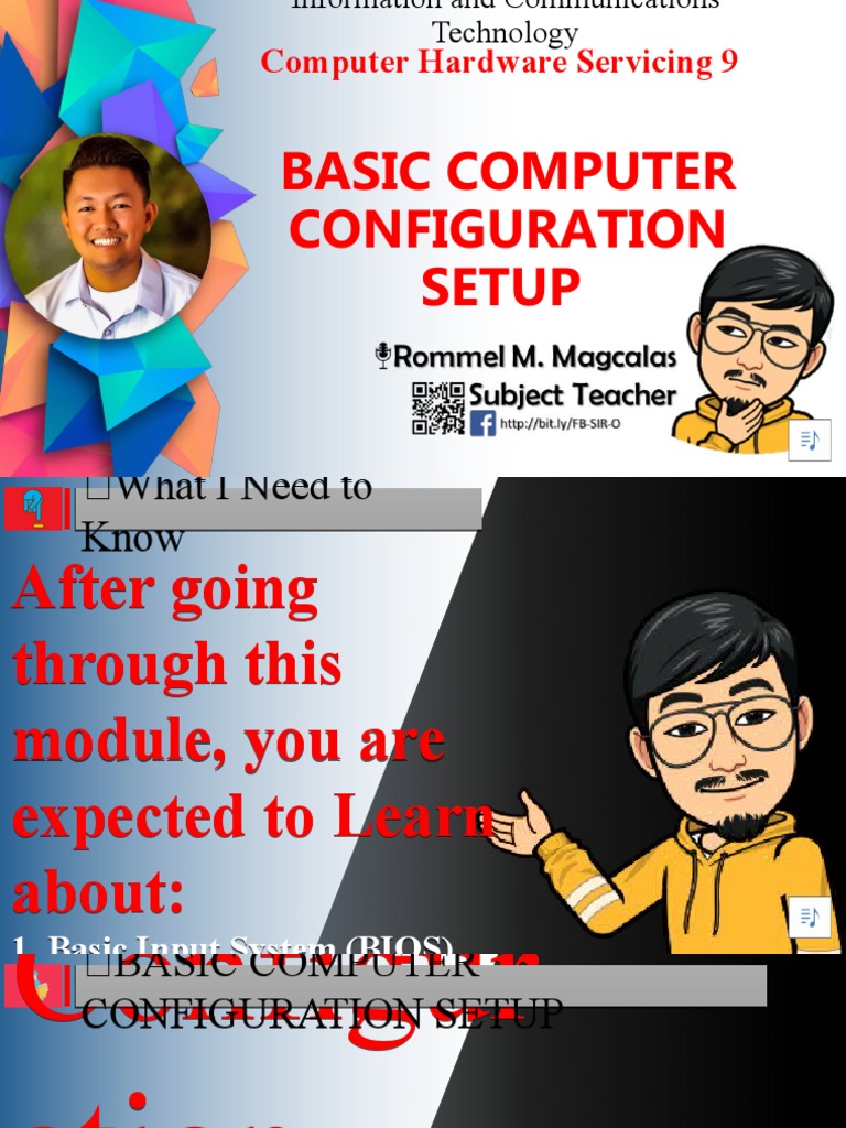 Ict - chs9 Lesson 1 - Basic Computer Configuration Setup | PDF | Bios ...