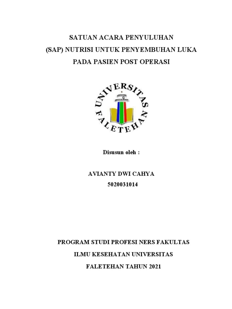 SAP Nutrisi Untuk Post Operasi | PDF | Pengembangan Diri | Kesehatan ...