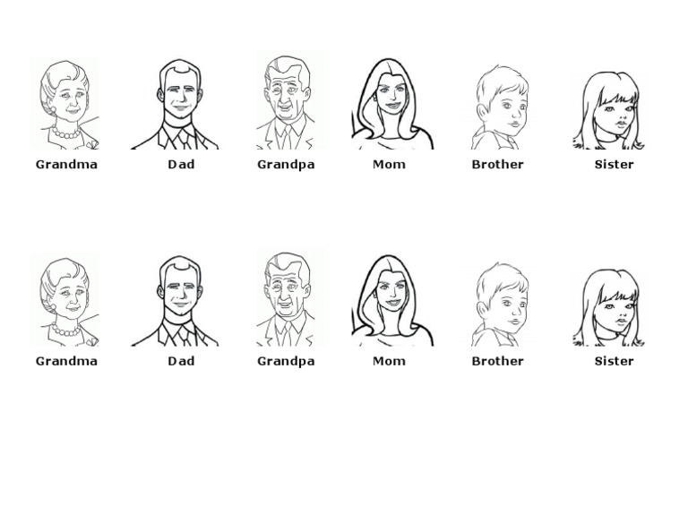Grandma Dad Grandpa Mom Brother Sister | PDF