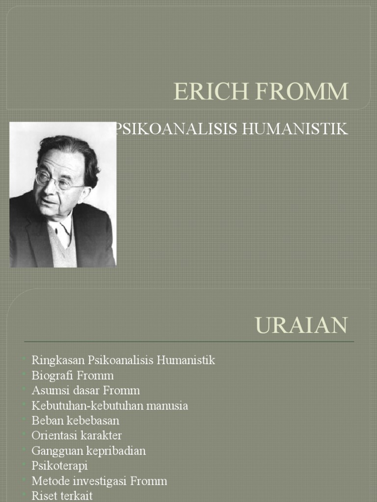 Teori Psikoanalisis Humanistik Fromm | PDF