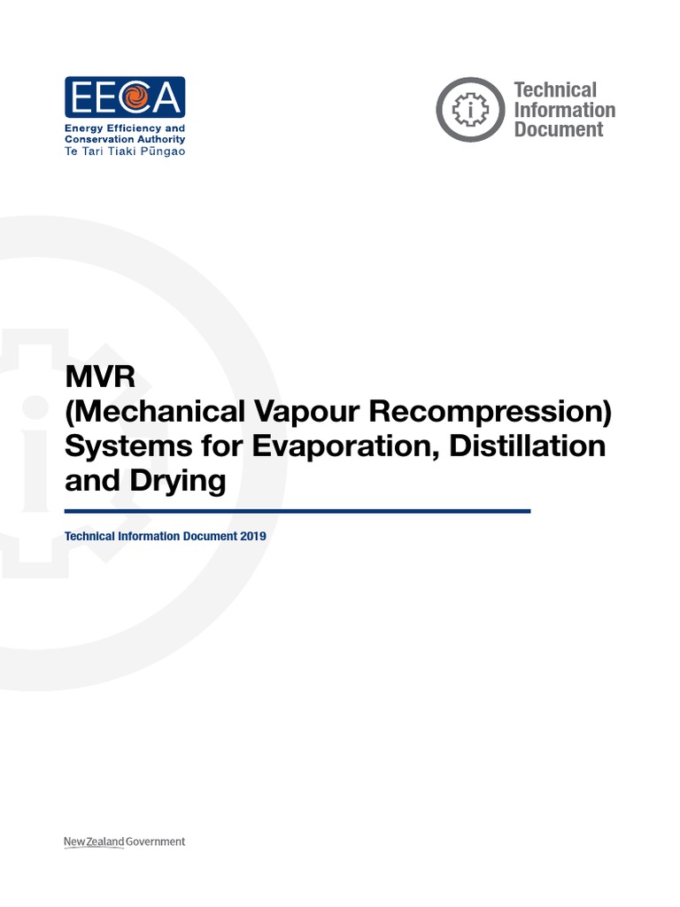 MVR (Mechanical Vapour Recompression) Systems For Evaporation ...