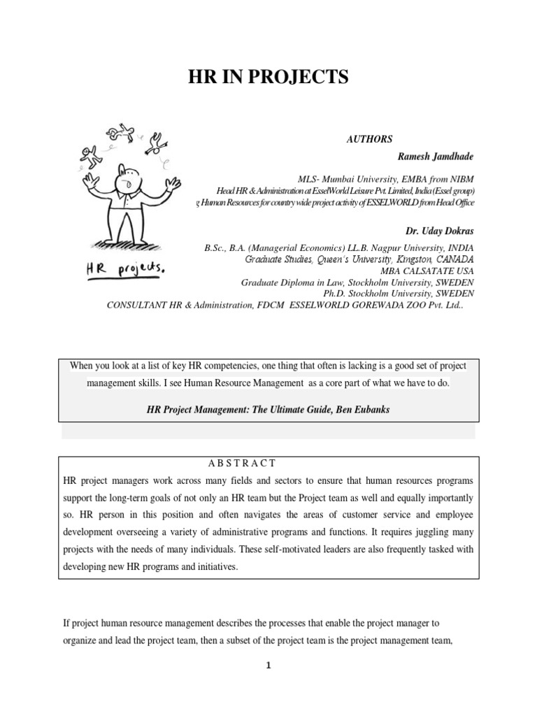 HR in Projects | Download Free PDF | Human Resource Management | Human ...