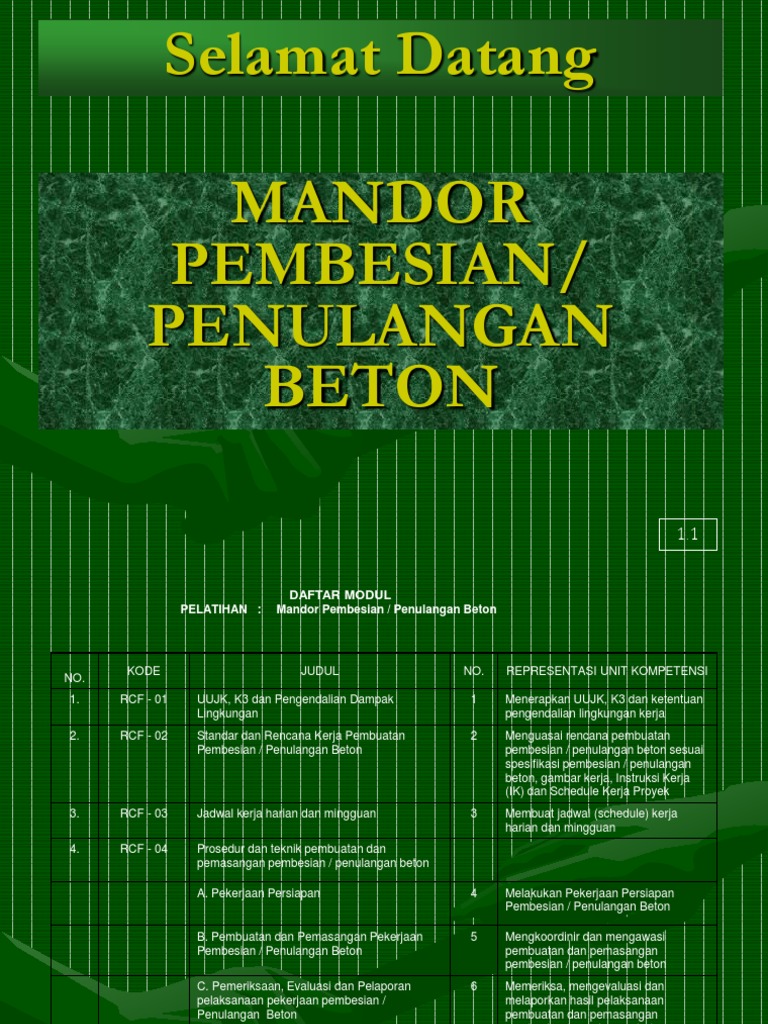 05-HO-Perjanjian Kerja Dan Manajemen Untuk Mandor | PDF