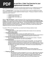 Table-Top Exercise (TTX) | PDF | Fire Safety | Safety