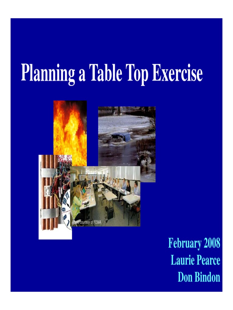 Planning A Table Top Exercise | PDF | Simulation | Business