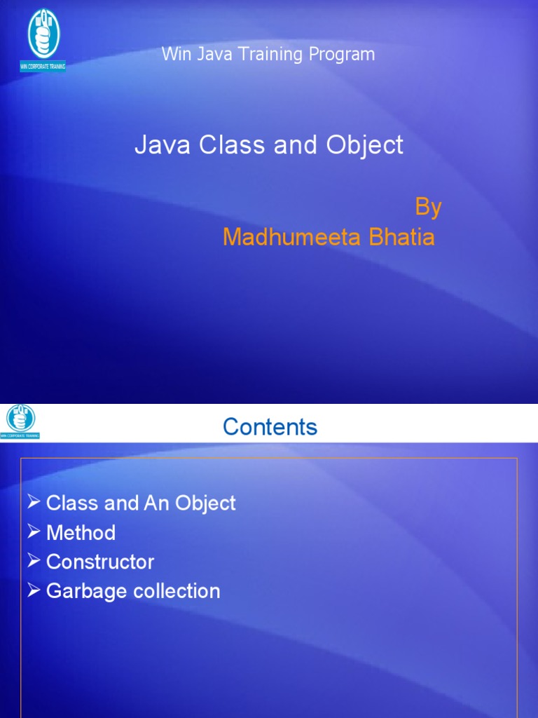 Java Class and Object: by Madhumeeta Bhatia | PDF