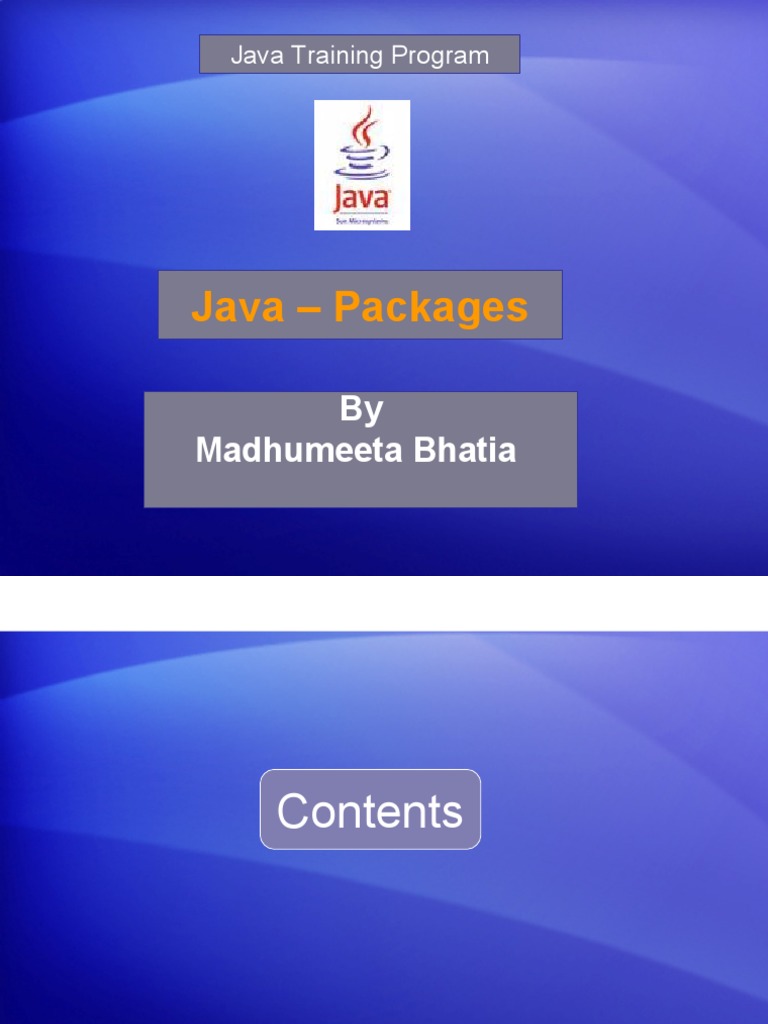 Java Packages By Madhumeeta Bhatia Pdf Class Computer Programming Java Programming