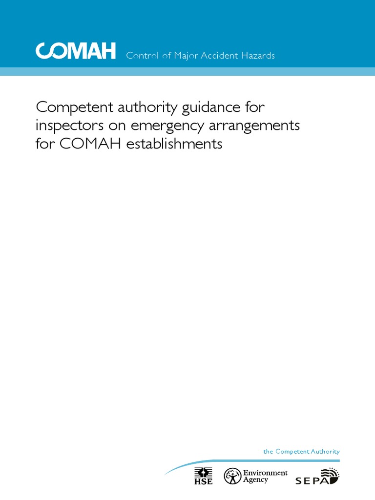 Inspectors Emergency Arrangements Comah Establishments | PDF ...
