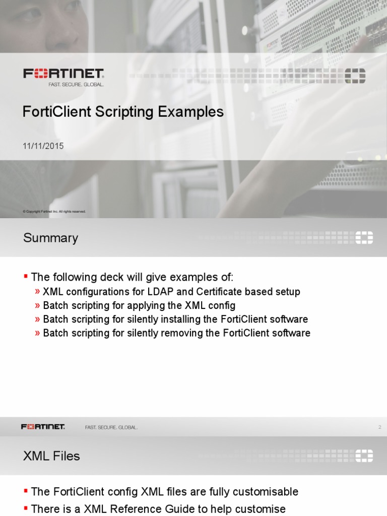 FortiClient Scripting Nov2015 | PDF | System Software | Computing