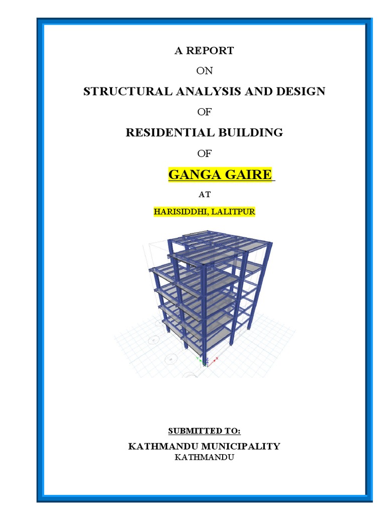 Structural Analysis and Design: Ganga Gaire | PDF | Beam (Structure) | Wall