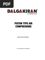 Screw Air Compressor Manual | PDF | Valve | Belt (Mechanical)