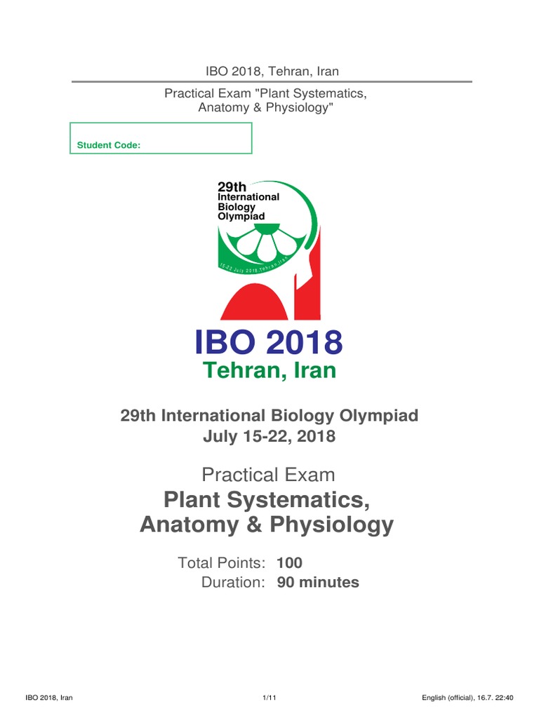 Plant Physiology Practical Exam | PDF | Thin Layer Chromatography | Plants