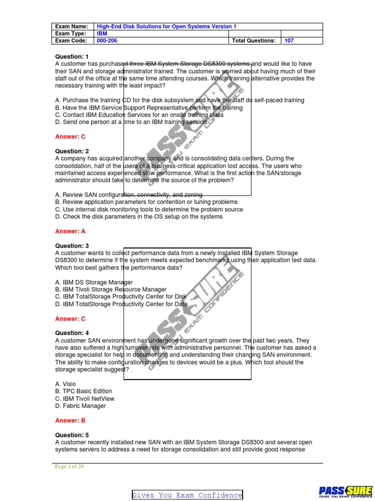 Answer: C: Exam Name: Exam Type: Exam Code: Total Questions | Download ...