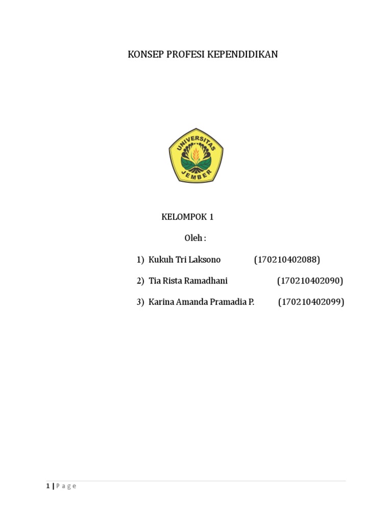 Makalah Profesi Kependidikan | PDF