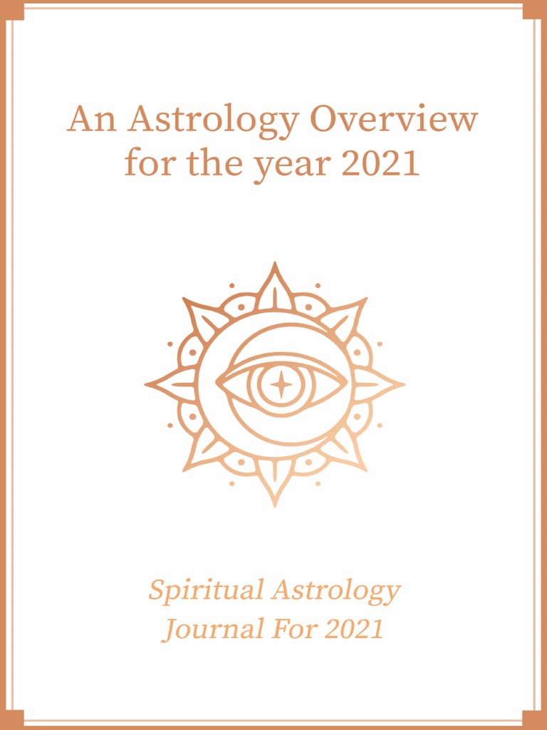 2021 PRINTABLE Spiritual Astrology Journal | PDF