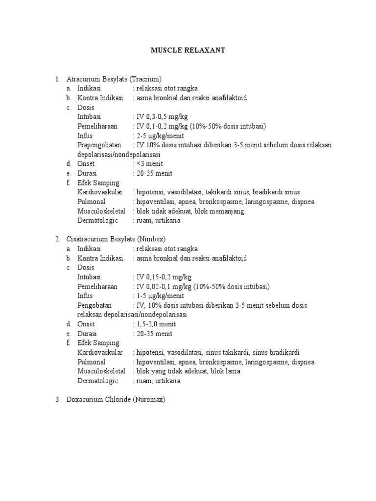 Obat Muscle Relaxant | PDF | Pengembangan Diri | Sains & Matematika