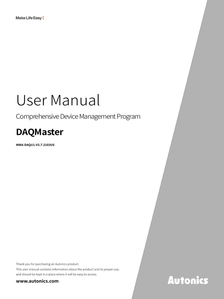 DAQMaster User V3-7-2103US 210329 W | PDF | Computer File | Menu (Computing)